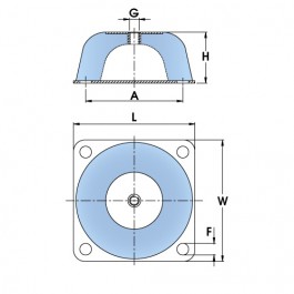 SCM Anti Vibration Suction Cup Mounts by Polymax