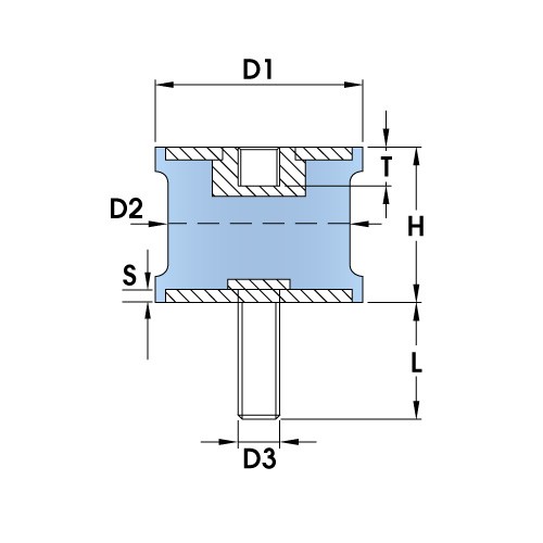 F-type Mounts Male/Female - F-type Shear Mounts - Anti Vibration